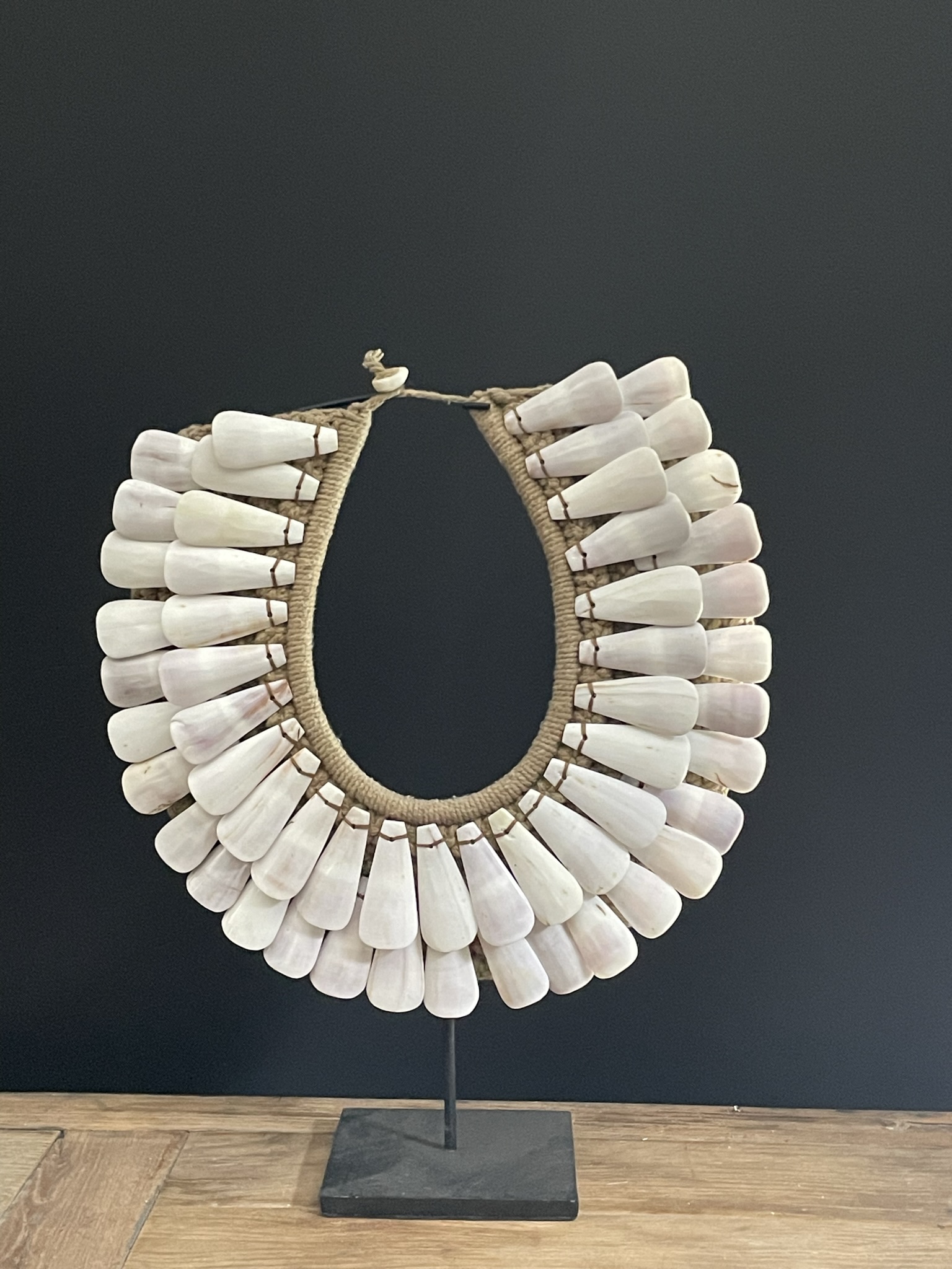 Shells necklace on stand - BEAST Interiors