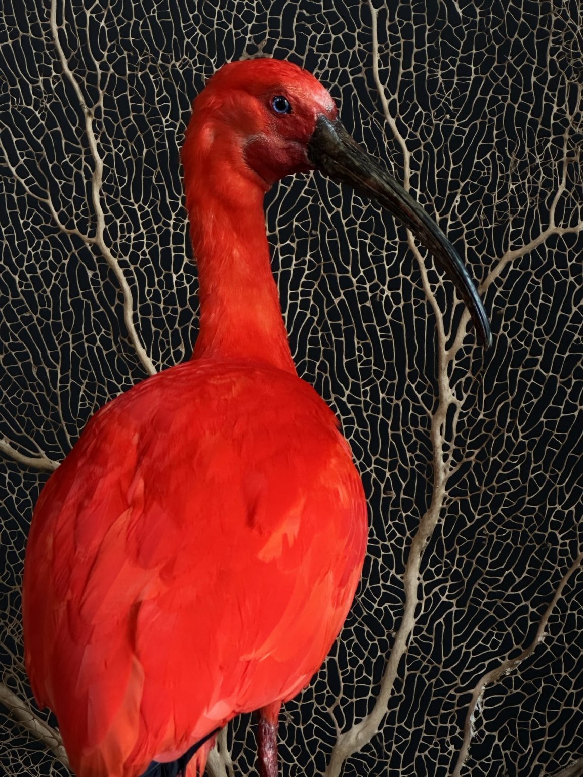 Taxidermy red ibis - BEAST Interiors