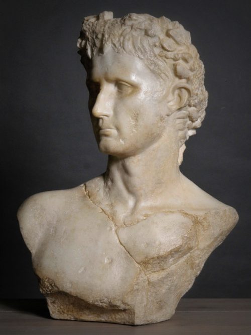 Augustus Emperor - Roman Louvre. Marble replica. - BEAST Interiors