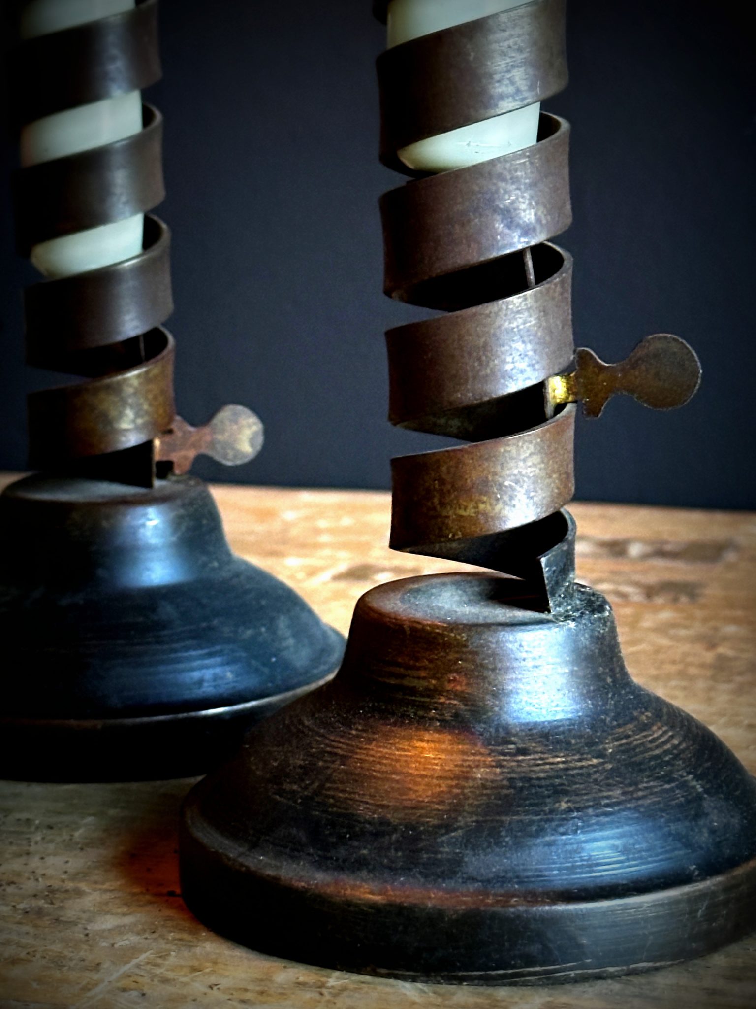 Set of 2 Twisted Candle holders - BEAST Interiors